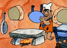 Fred Flintstone Cooking GIF | GIFDB.com
