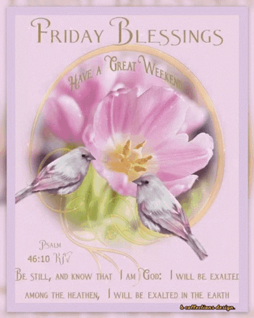Friday Blessings Be Still Know That I'm God GIF | GIFDB.com