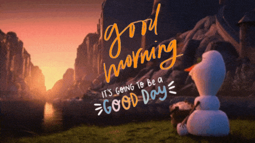 Frozen Olaf Good Morning Sunshine GIF | GIFDB.com