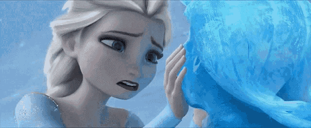 Frozen Queen Elsa Hugging Iced Anna