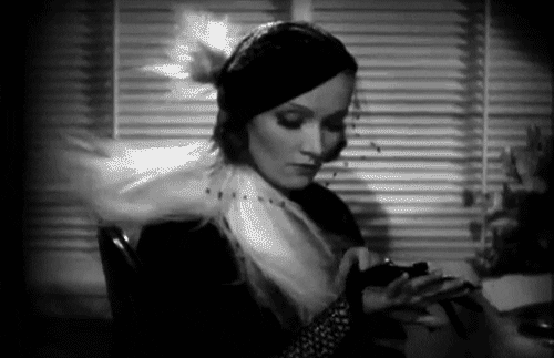 Fuming Marlene Dietrich Looks GIF | GIFDB.com