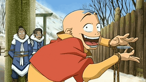 Funny Avatar Aang Tricks GIF | GIFDB.com