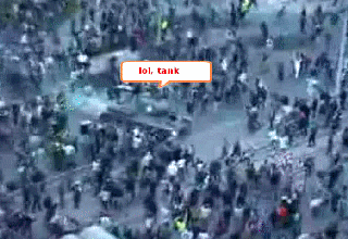 Funny Caption Tank Protest Meme GIF | GIFDB.com