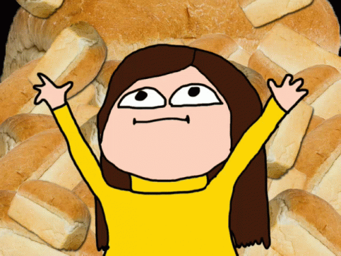 Funny Raining Bread GIF | GIFDB.com