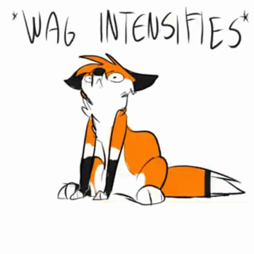 Furry Wag Intensifies GIF | GIFDB.com