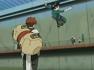 Gaara Vs Rock Lee Gif Gifdb