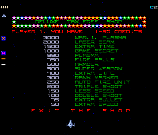 Galaga Deluxe Shop Screen GIF | GIFDB.com