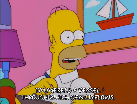 Genius Writer Homer Simpson GIF | GIFDB.com