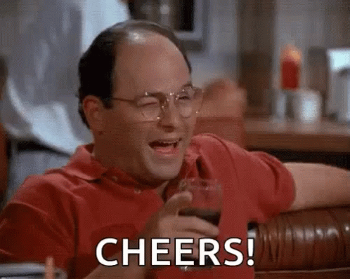George Costanza Cheers GIF | GIFDB.com