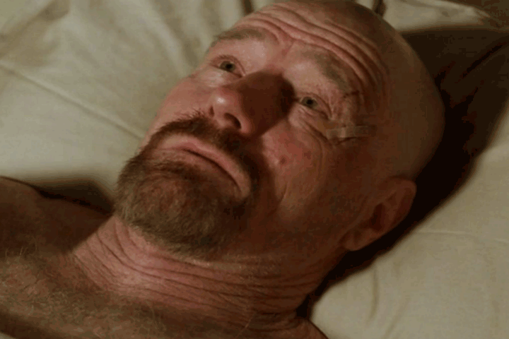 Getting Old Walter White Forehead Neck GIF | GIFDB.com