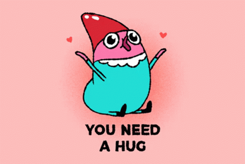 Ghost Hug Cute Gnome Cartoon Love GIF | GIFDB.com