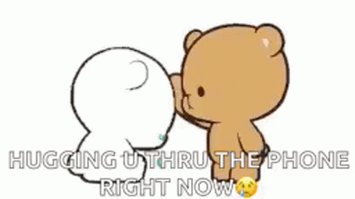 Ghost Hug Virtual Love Milk Mocha Bear GIF | GIFDB.com