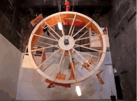 Giant Hamster Wheel In Orbit Art GIF | GIFDB.com
