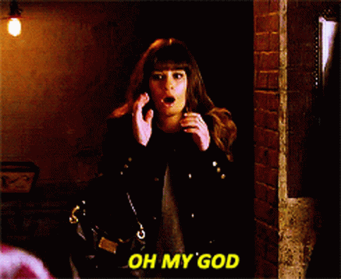 Glee Happy Rachel Berry Oh My God GIF | GIFDB.com