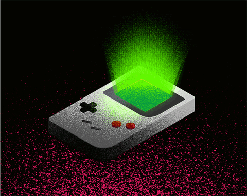 Glowing Game Boy Screen GIF | GIFDB.com