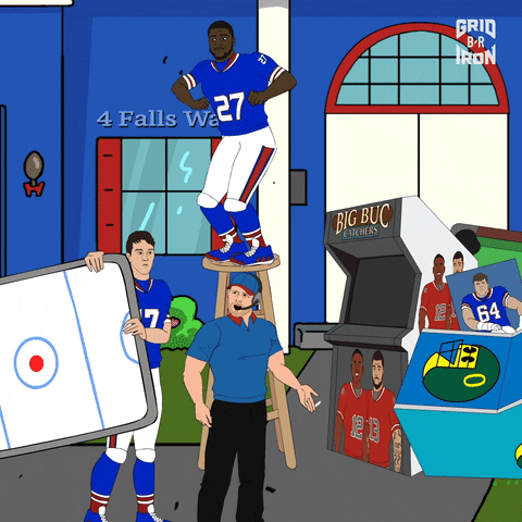 Go Bills Cleaning Cartoon GIF | GIFDB.com