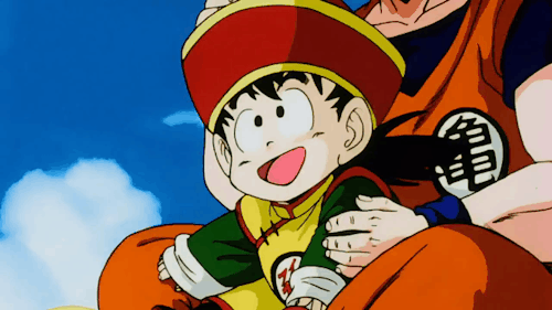 Goku And Gohan In Flying Nimbus GIF | GIFDB.com