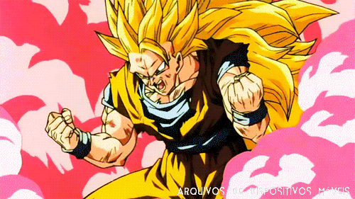 Goku Super Saiyan Long Blonde Hair GIF | GIFDB.com