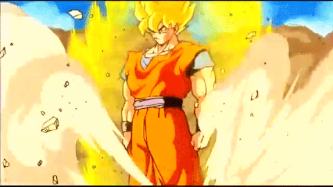 Goku Super Saiyan Standing Ovation GIF | GIFDB.com