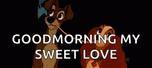 Good Morning Kiss Lady And The Tramp GIF | GIFDB.com
