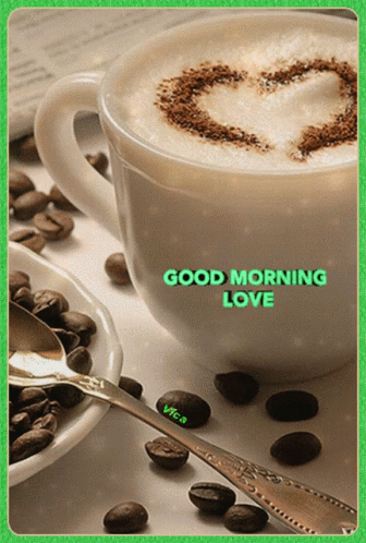 Good Morning Love Hot Coffee GIF | GIFDB.com