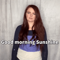 Good Morning Sunshine Energetic To Sad Girl GIF | GIFDB.com