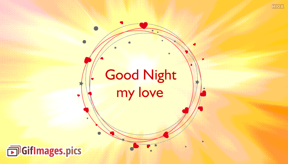 Good Night My Love Heart Circle GIF | GIFDB.com