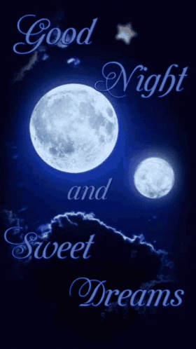 Good Night Sweet Dreams Full Moon GIF | GIFDB.com