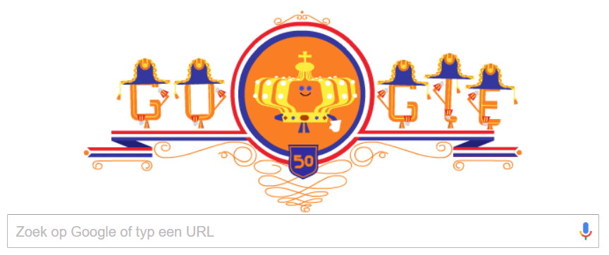 Google Search King's Day Icon GIF | GIFDB.com