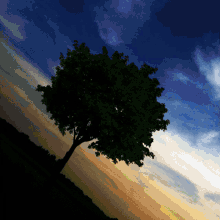 Gradient Color Glitching Tree GIF | GIFDB.com
