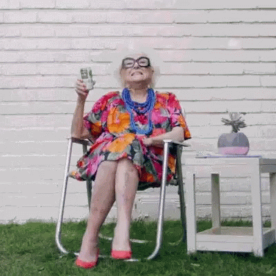 Grandma Afternoon Tea Cheers GIF | GIFDB.com