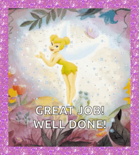 Great Job Glittery Tinkerbell GIF | GIFDB.com