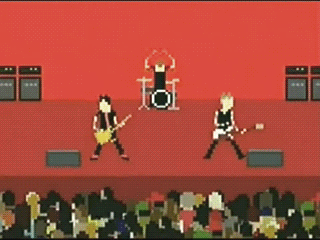 Green Day Concert Pixel Art GIF | GIFDB.com