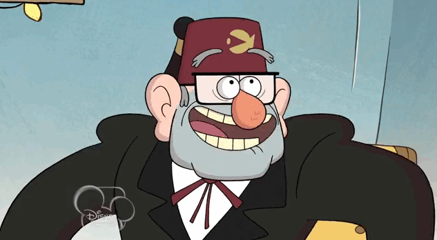 Grunkle Stan Bacon Mouth Catch GIF | GIFDB.com