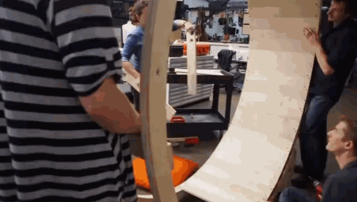 Hamster Wheel Desk Construction GIF | GIFDB.com