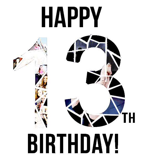 Happy 13th Birthday Simple Greeting GIF | GIFDB.com