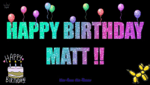 Happy 16th Birthday Matt Balloon Arts GIF | GIFDB.com