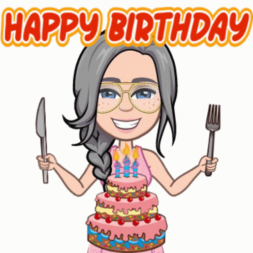 Happy Birthday Animated Smiling Girl GIF | GIFDB.com