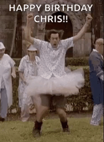 Happy Birthday Chris Funny Excited Jim Carrey Dance GIF | GIFDB.com