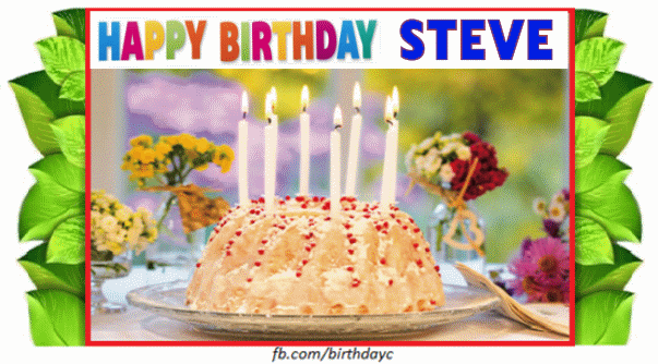 Happy Birthday Steve Cake Greetings GIF | GIFDB.com