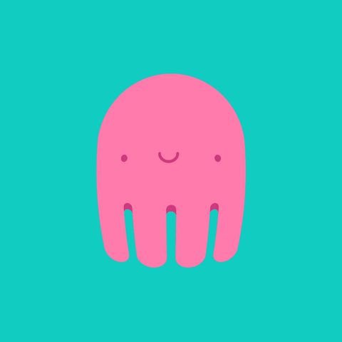 Happy Face Spinning Baby Octopus GIF | GIFDB.com