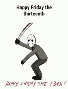 Happy Friday The 13th Jason Voorhees Dancing Animation GIF | GIFDB.com