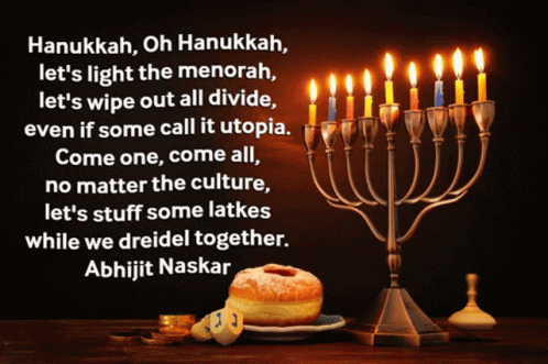 Happy Hanukkah Judaism Poem Jewish Tradition GIF | GIFDB.com