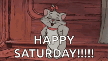 Happy Saturday Cat Dance The Aristocrats GIF | GIFDB.com