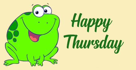 Happy Thursday Frog GIF | GIFDB.com
