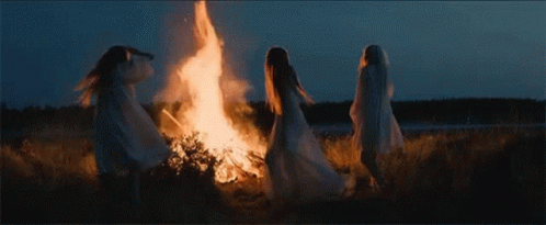 Happy Winter Solstice Bonfire Dancing GIF | GIFDB.com