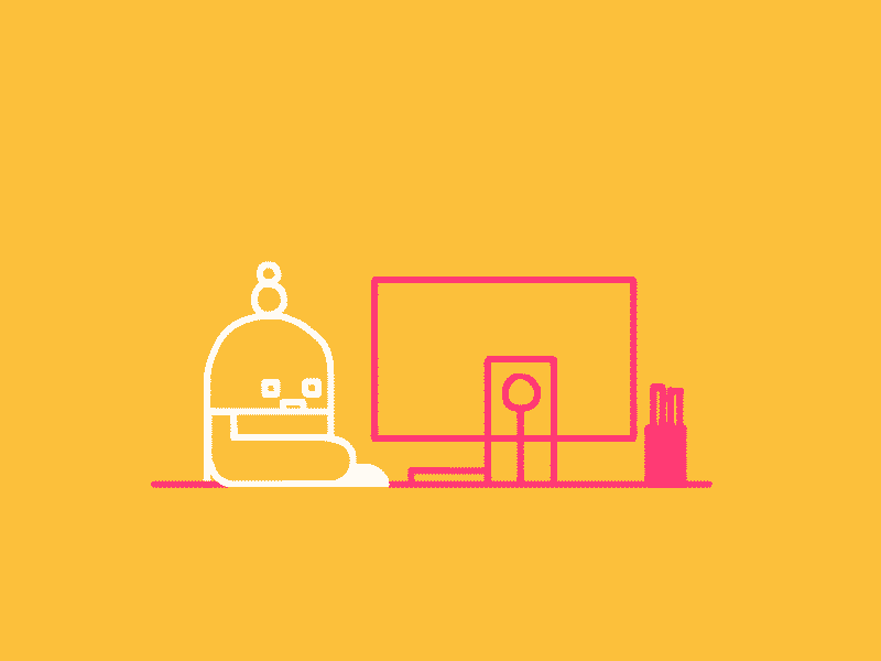 Hard Work Robot Typing Animation GIF | GIFDB.com