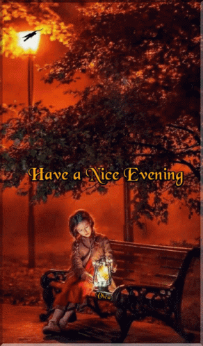 Have A Nice Good Evening Park Bench GIF | GIFDB.com