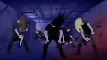 Head Banging Hair Whip Band GIF | GIFDB.com