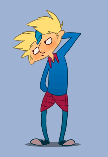 Head Scratch Guy Cartoon GIF | GIFDB.com